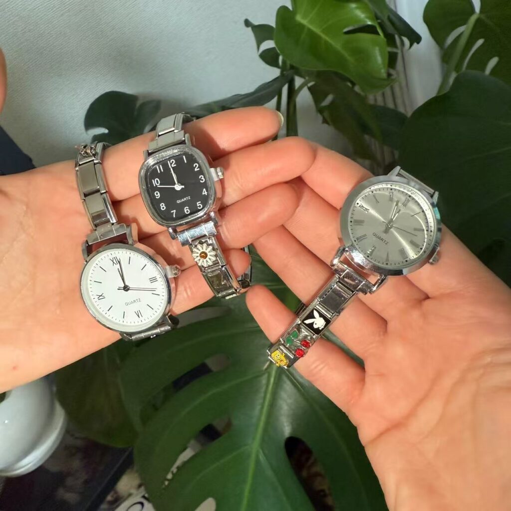 ITALIAN CHARM WATCH #8 (BLUE) | イタリアンチャームブレスレット chamcham