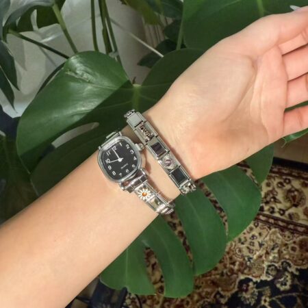 ITALIAN CHARM WATCH #8 (BLUE) | イタリアンチャームブレスレット chamcham